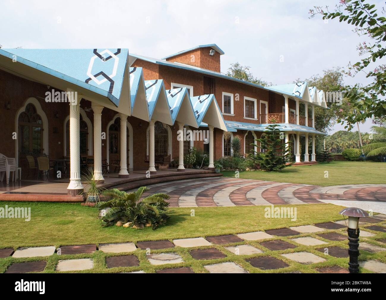 Facade of house in North Goa. India Stock Photo - Alamy