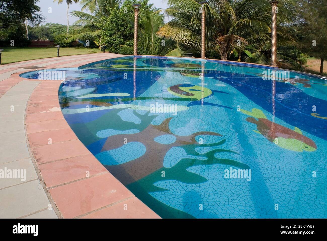 Swimming pool in North Goa. India Stock Photo - Alamy