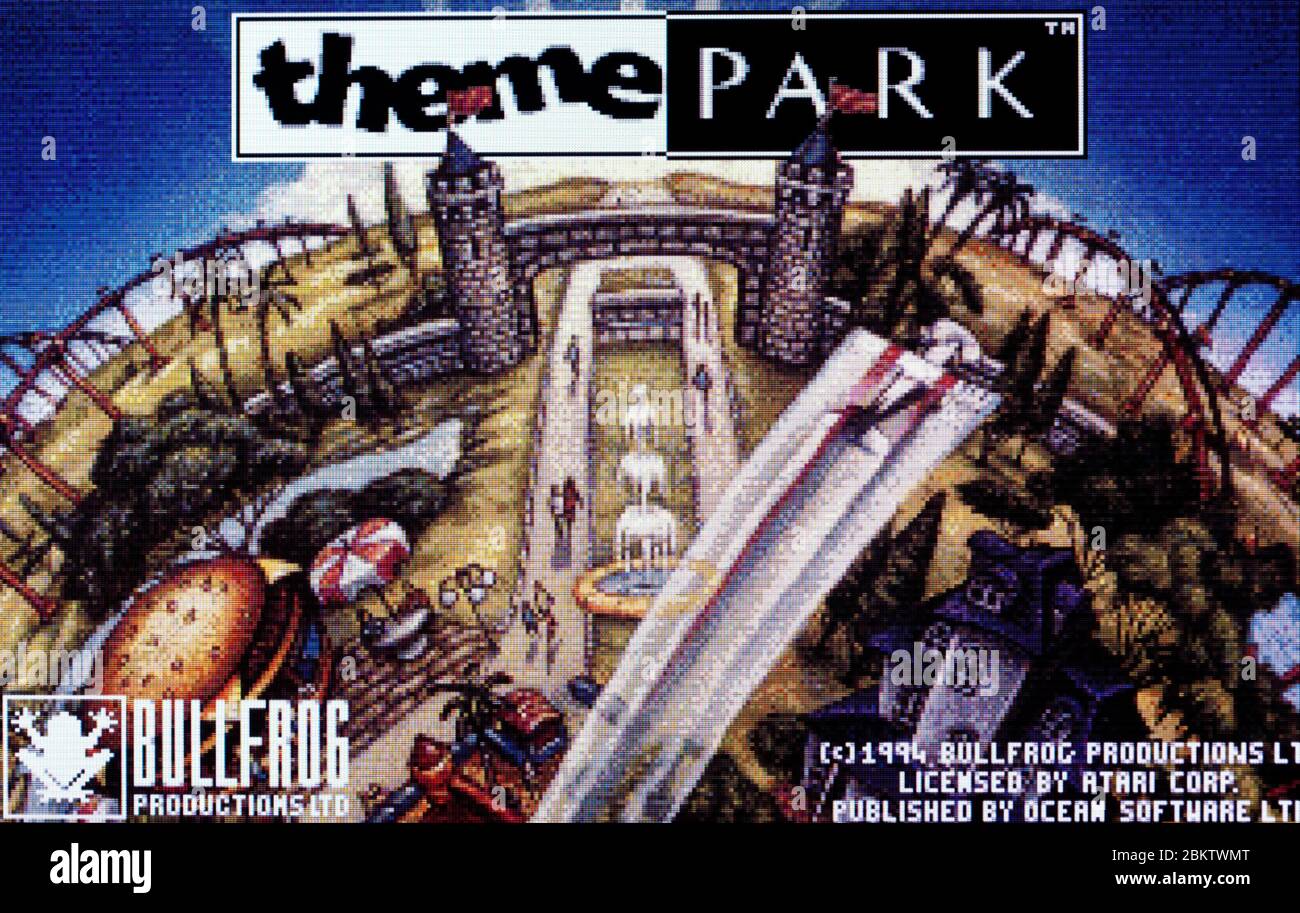 Theme Park - Atari Jaguar Videogame - Editorial use only Stock Photo - Alamy