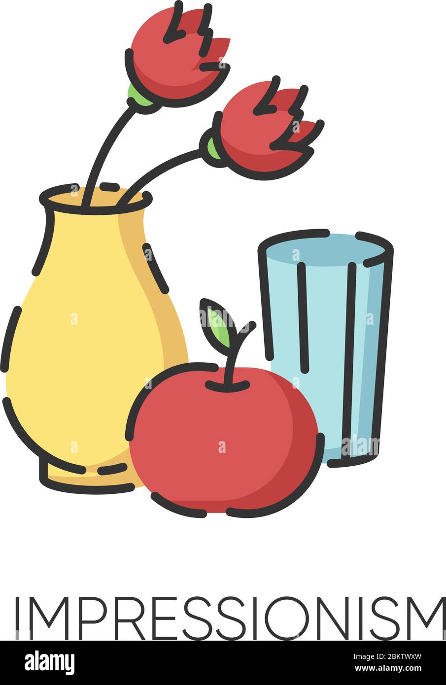 Impressionism RGB color icon Stock Vector Image & Art - Alamy