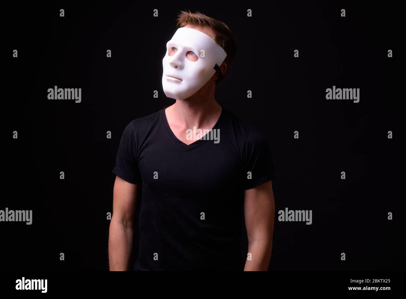 White caucasian mask wearing hi-res stock photography and images - Alamy