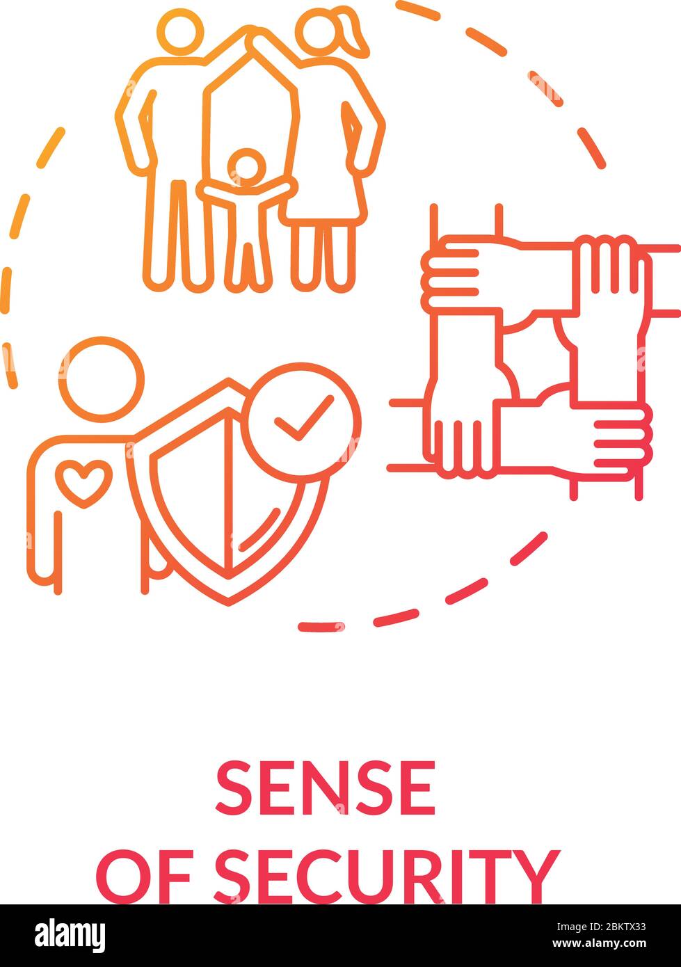 Sense of security concept icon Stock Vector Image & Art - Alamy