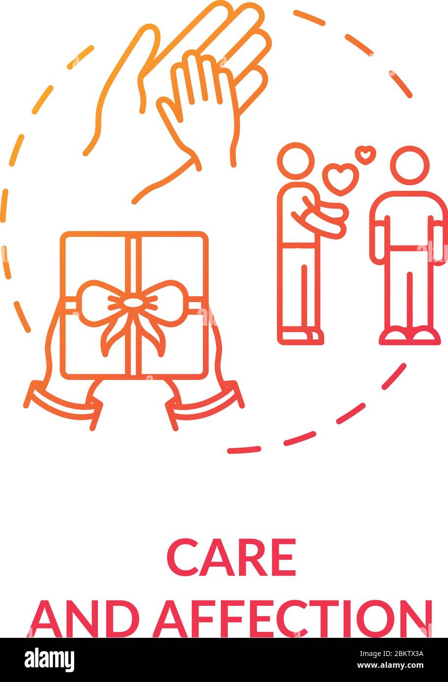 Care and affection concept icon Stock Vector Image & Art - Alamy