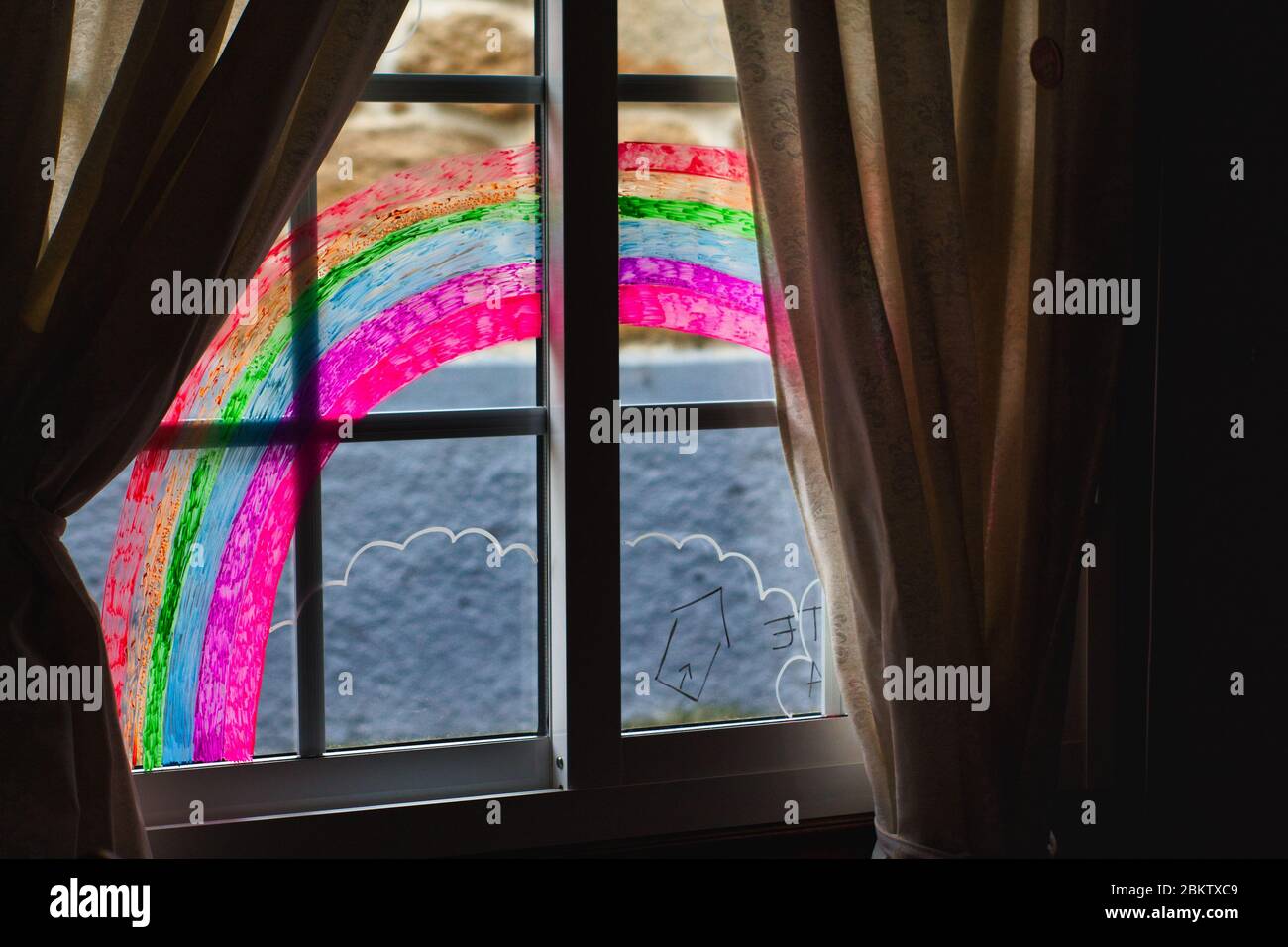 Rainbow of hope drawing hi-res stock photography and images - Alamy