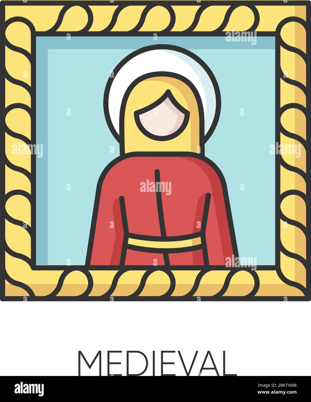 Medieval art style RGB color icon Stock Vector Image & Art - Alamy
