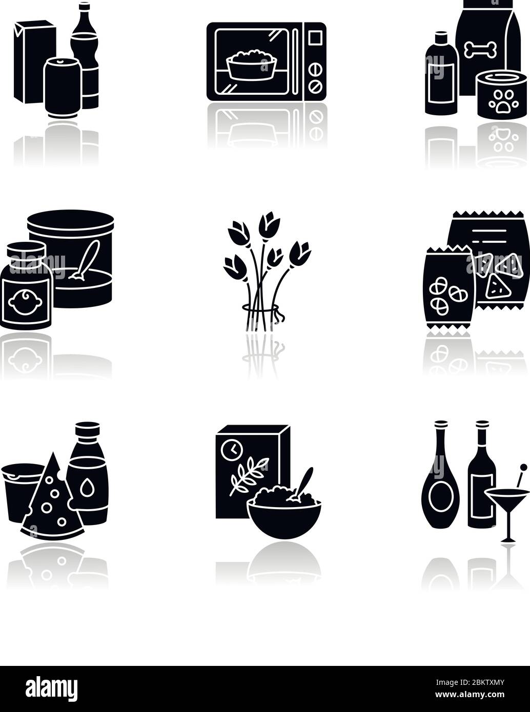 Supermarket sections Cut Out Stock Images & Pictures - Alamy