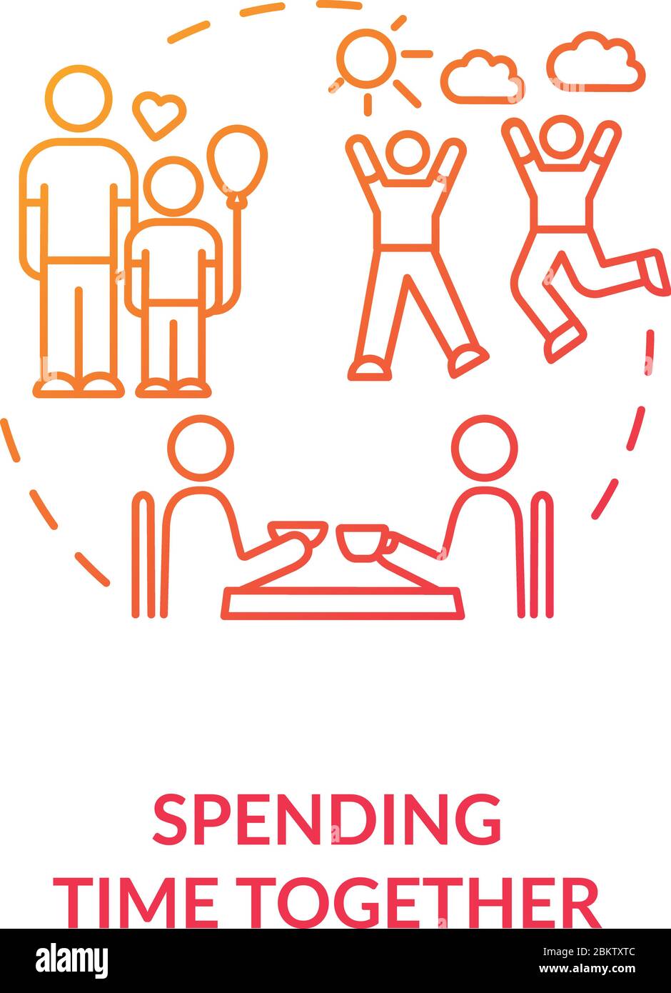 Spending time together concept icon Stock Vector Image & Art - Alamy