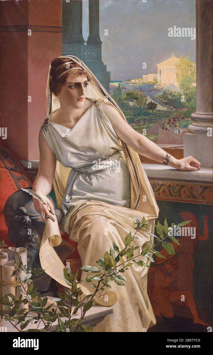 Hypatia by Julius Kronberg, 1889 Stock Photo - Alamy