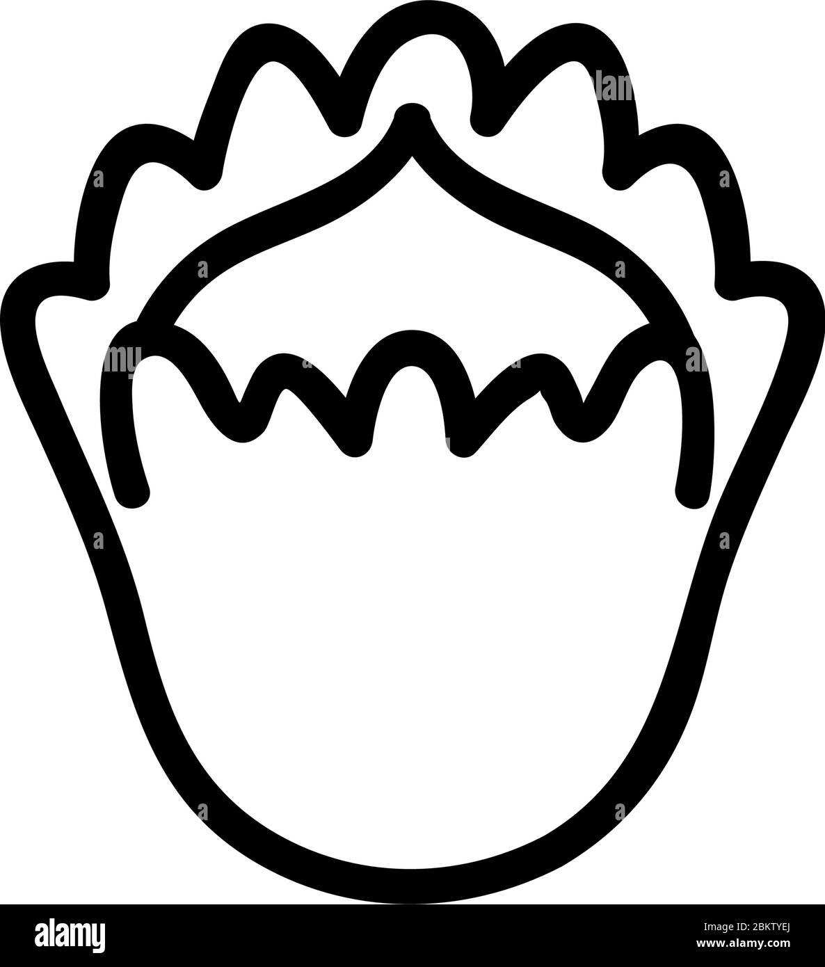 cobnut icon vector outline illustration Stock Vector Image & Art - Alamy