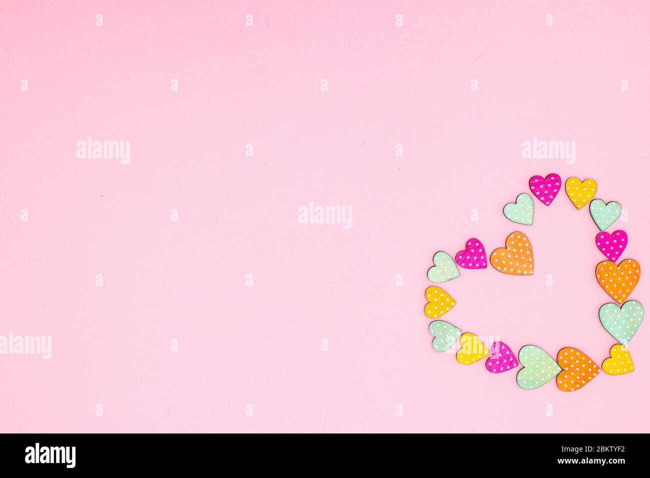 Heart made of little colorful hearts Stock Photo - Alamy