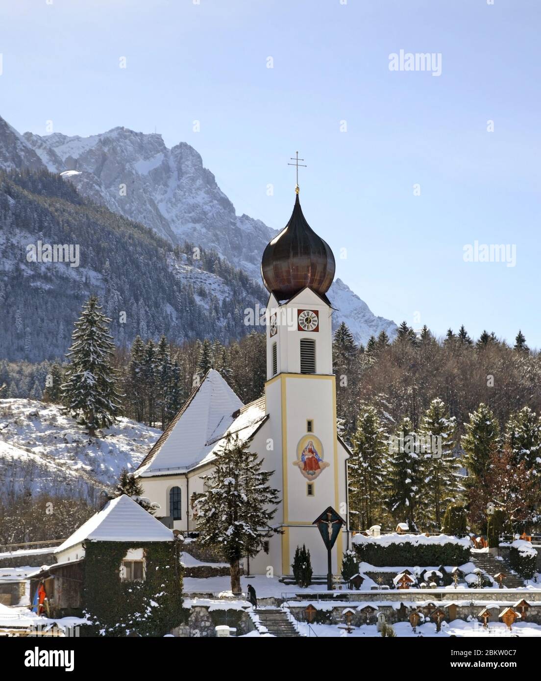 Church of St. John in Grainau. Bavaria. Germany Stock Photo - Alamy