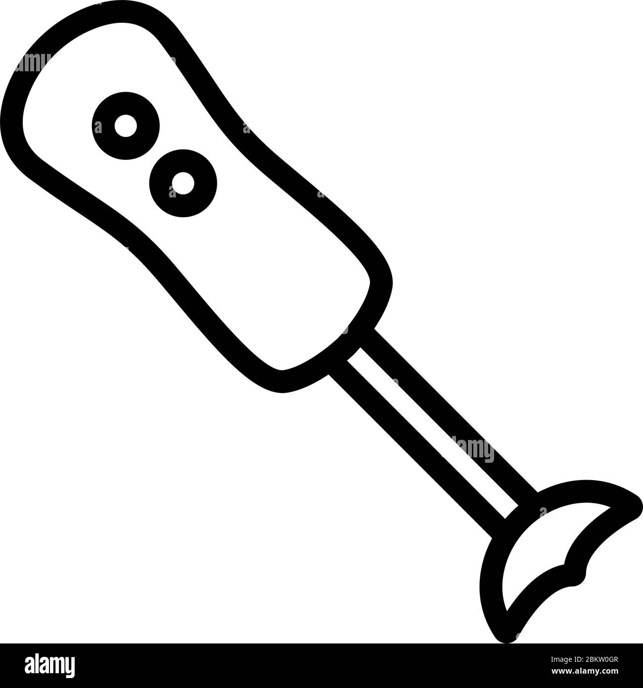 hand whipping mixer icon vector outline illustration Stock Vector Image ...