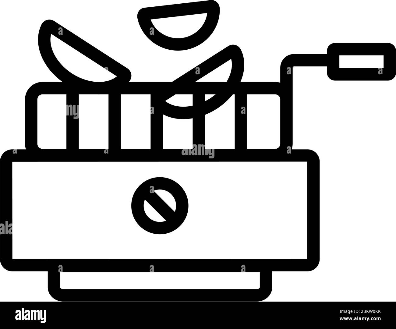 deep frying potatoes icon vector outline illustration Stock Vector ...