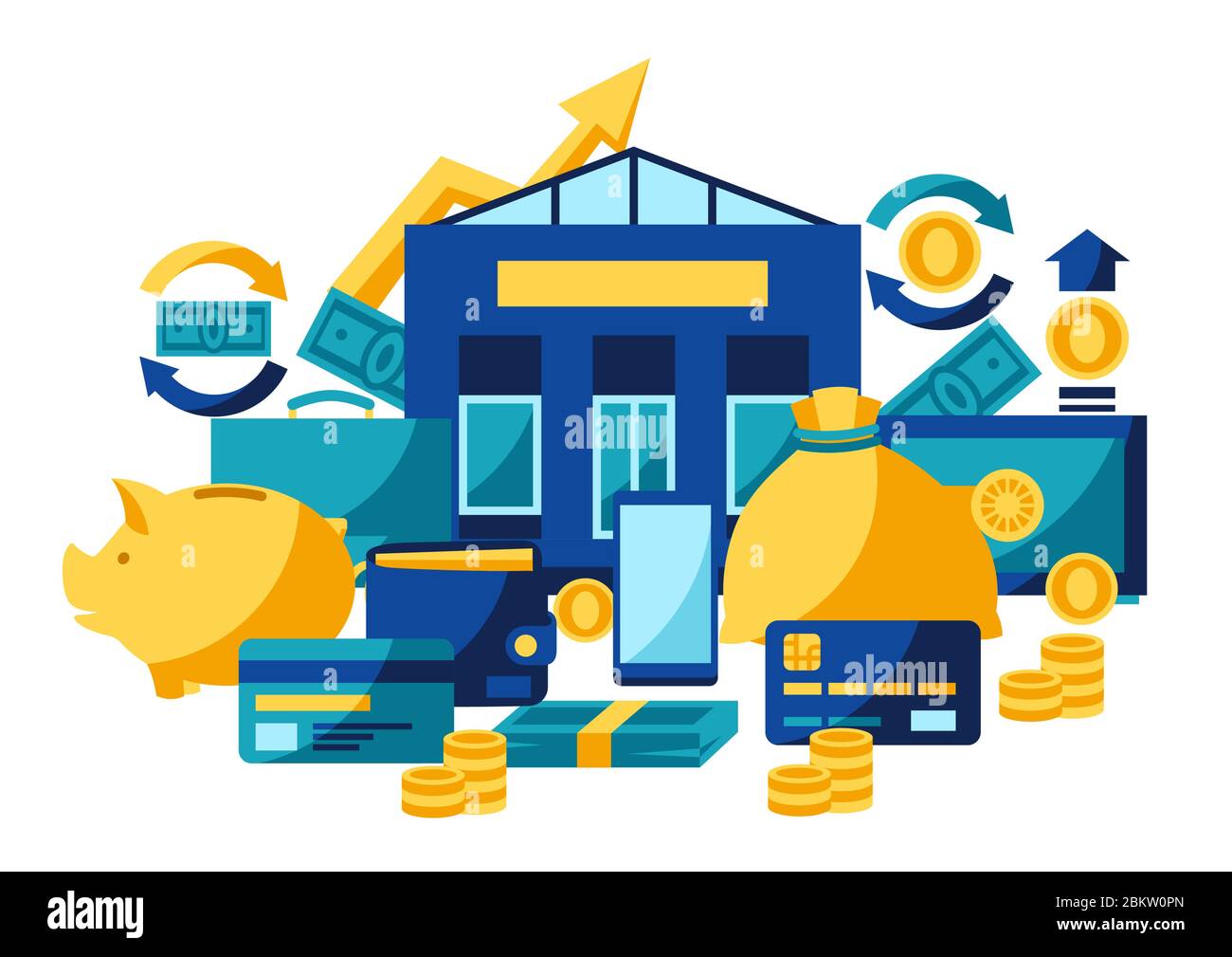 Money management poster Stock Vector Images - Alamy