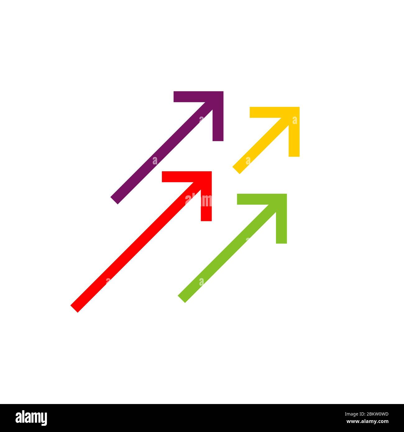 Colorful Arrow Logo Template Illustration Design. Vector EPS 10 Stock ...