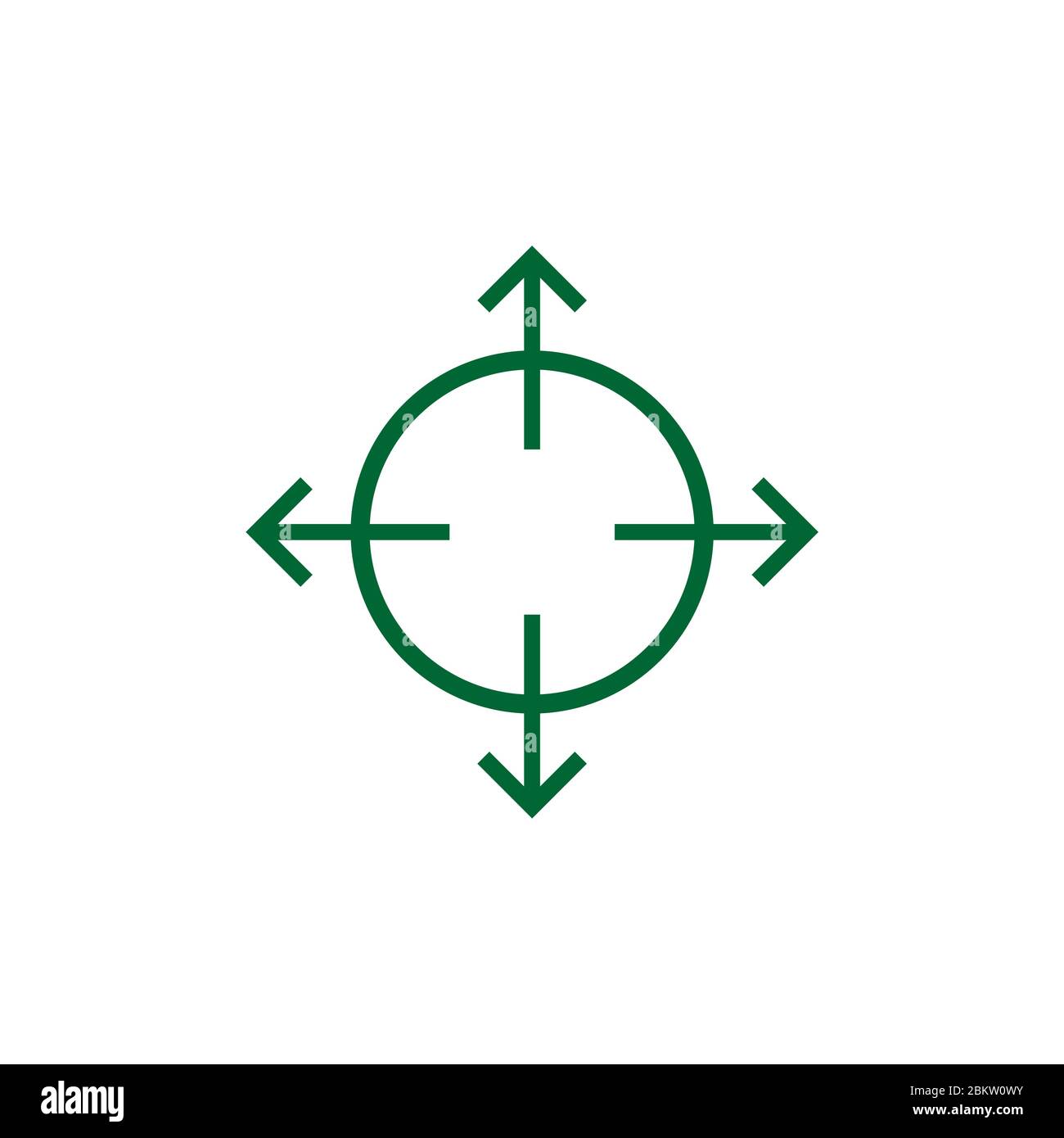 Green Compass Arrow Logo Template Illustration Design. Vector EPS 10 ...