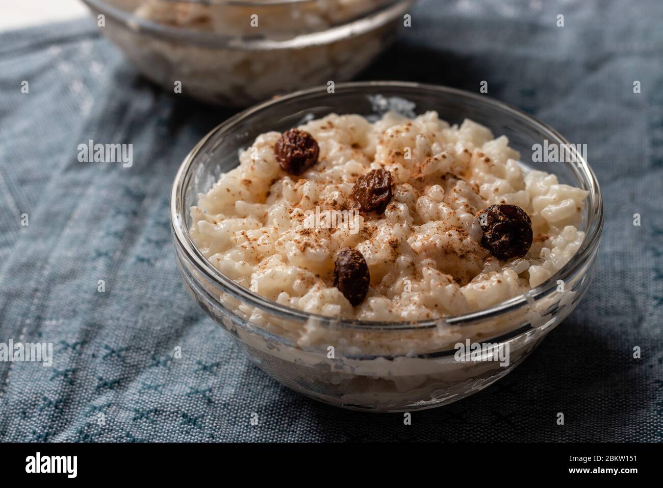 Peruvian rice with milk dessert, cinnamon and rises Stock Photo - Alamy