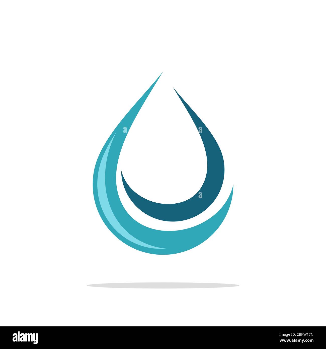 Abstract Ornamental Drop Water Logo Template Illustration Design ...