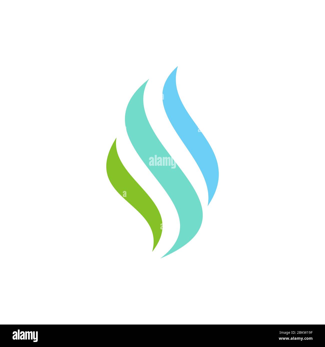 Natural Wave of Flame Logo Template Illustration Design. Vector EPS 10 ...