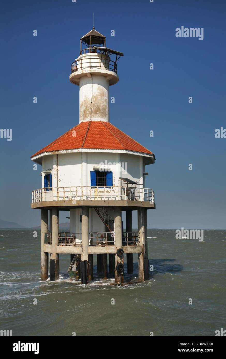 Floating lighthouse near Vung Tau. Vietnam Stock Photo - Alamy