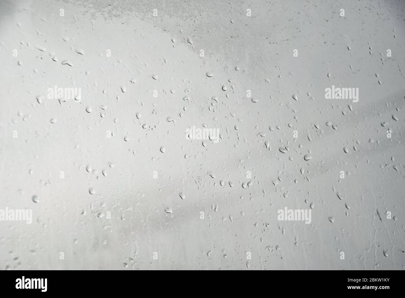 Raindrops on the window pane. Blurred background outside the window in the rain Stock Photo - Alamy