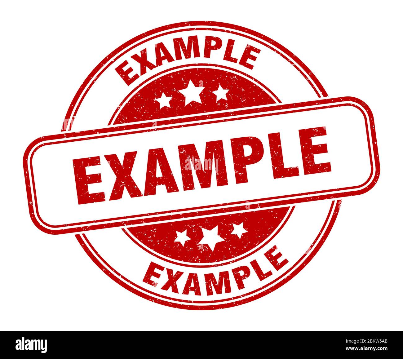 example stamp. example round grunge sign. label Stock Vector Image ...