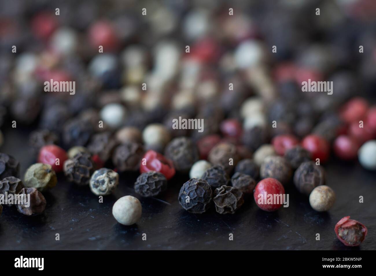 Pepper spice texture. Multicolored pepper corns, colorful mix grains ...