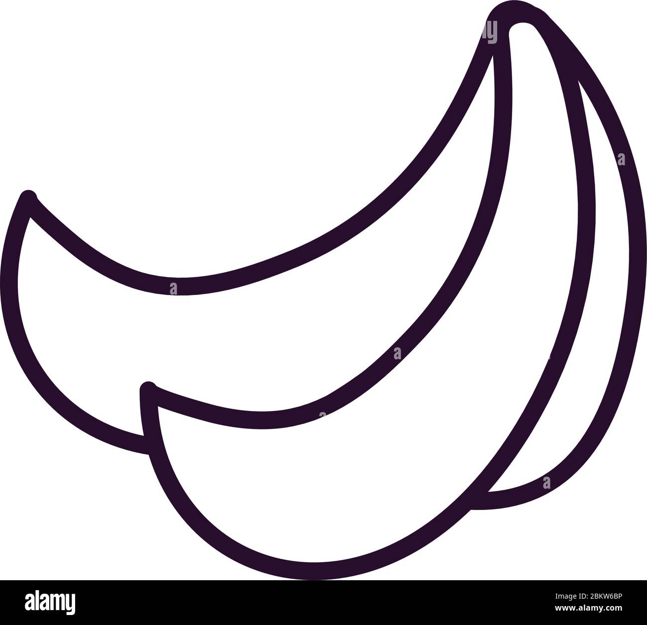 Abstract half moons shapes line style icon design, Logo brand and ...