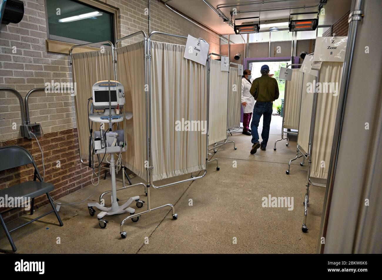 UNITED STATES - May 5, 2020: The COVID 19 respiratory wing of Inova ...