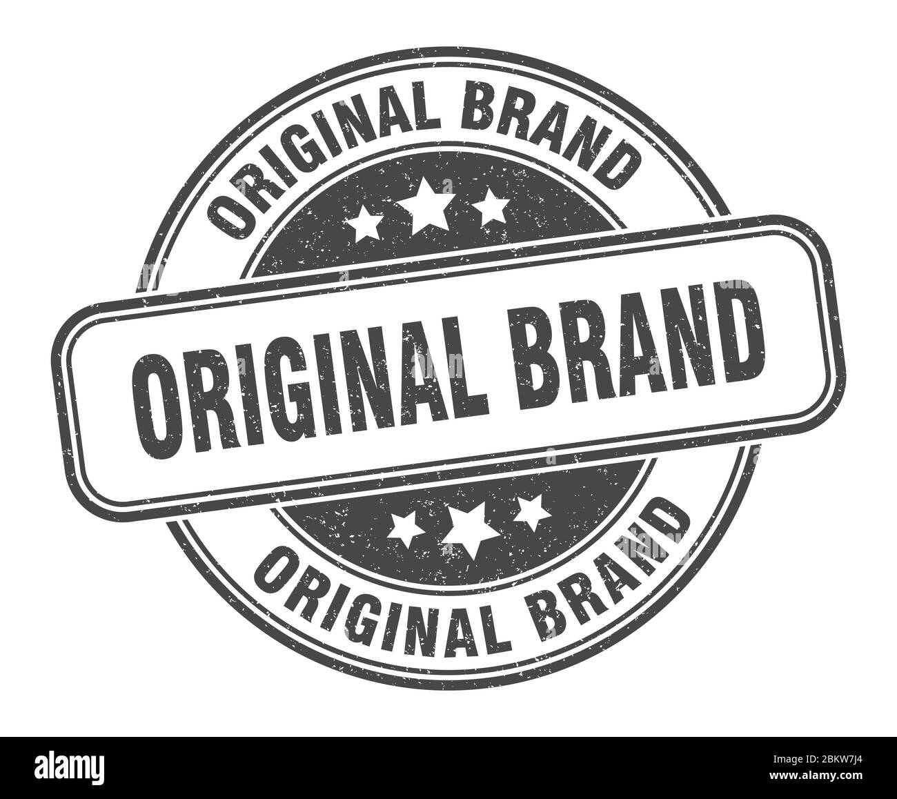 original brand stamp. original brand round grunge sign. label Stock ...