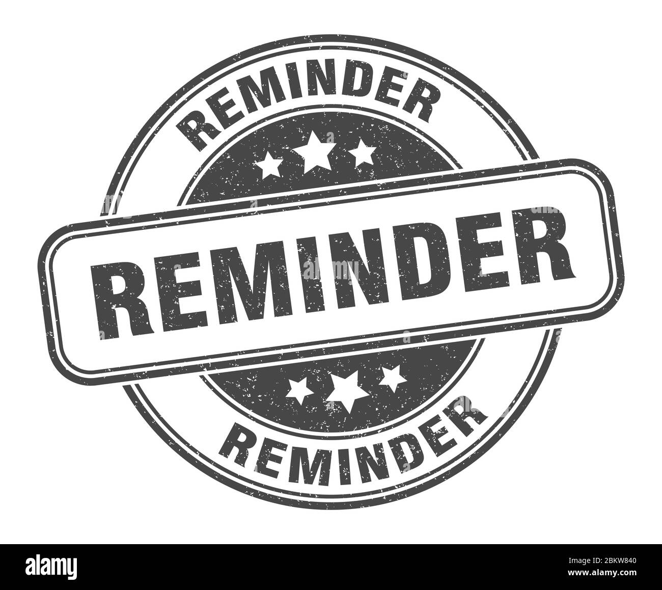 Reminder rubber stamp seal Black and White Stock Photos & Images - Alamy
