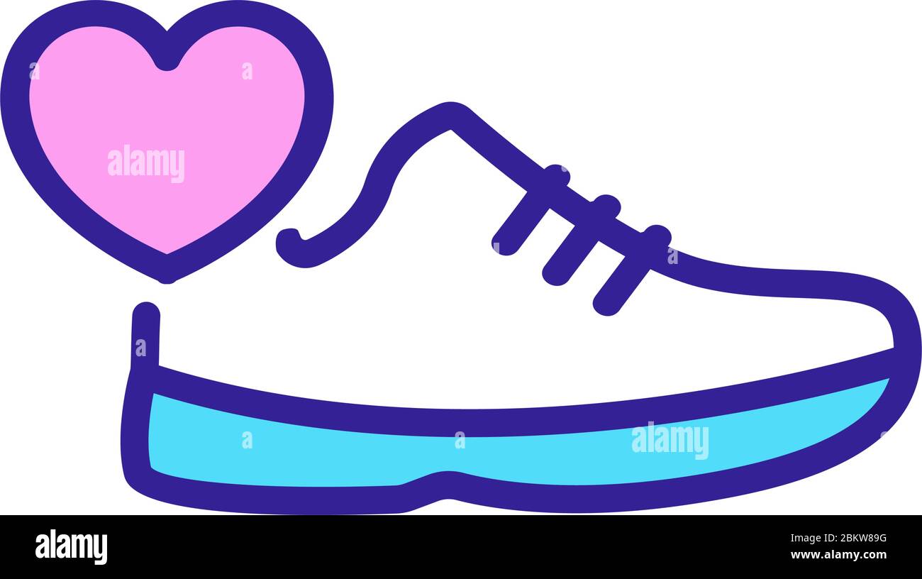 favorite shoes icon vector outline illustration Stock Vector Image ...