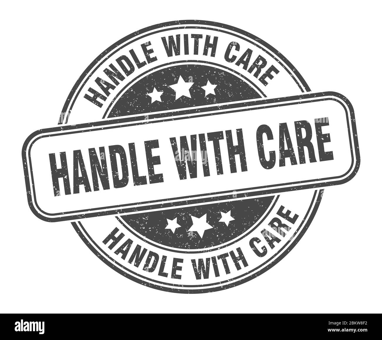 handle with care stamp. handle with care round grunge sign. label Stock ...