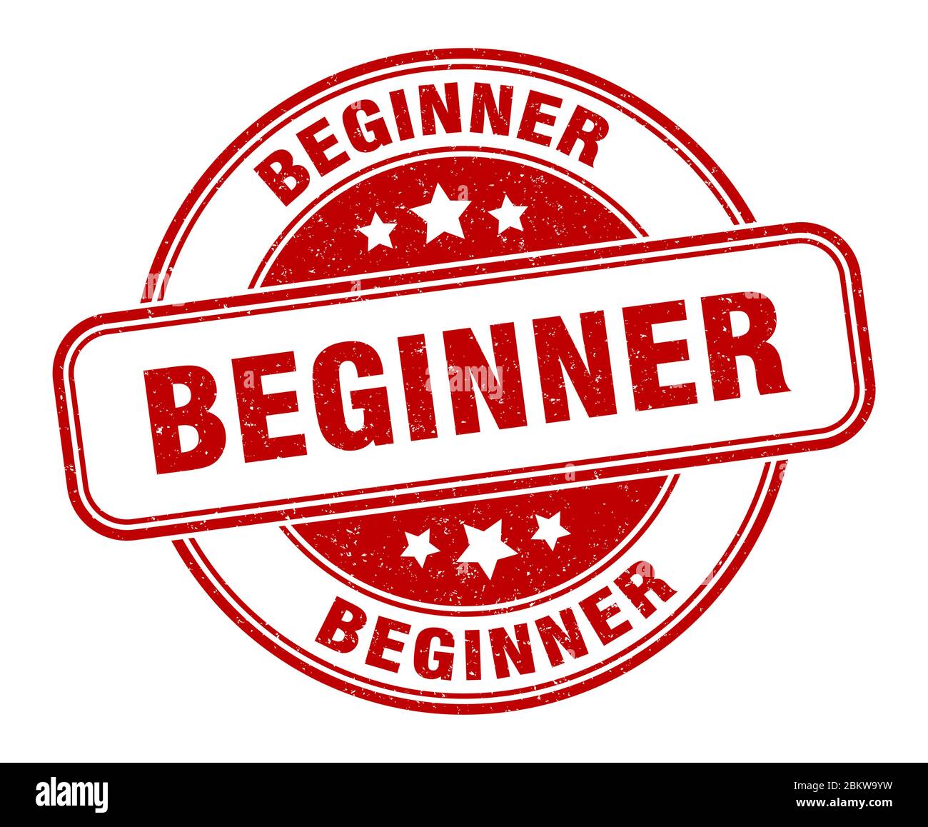 beginner stamp. beginner round grunge sign. label Stock Vector Image ...