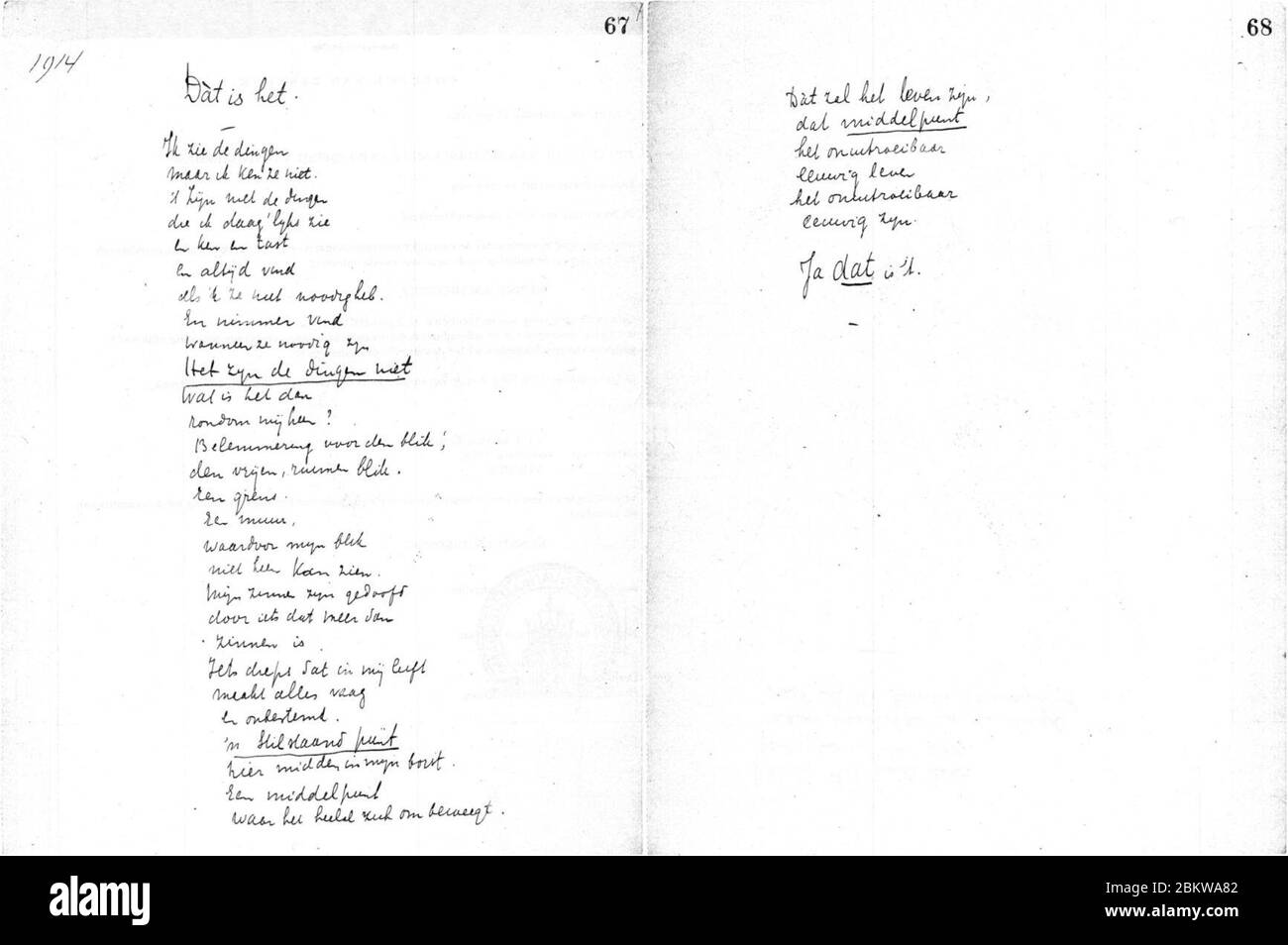 I.K. Bonset Dàt is het 1914 Stock Photo - Alamy