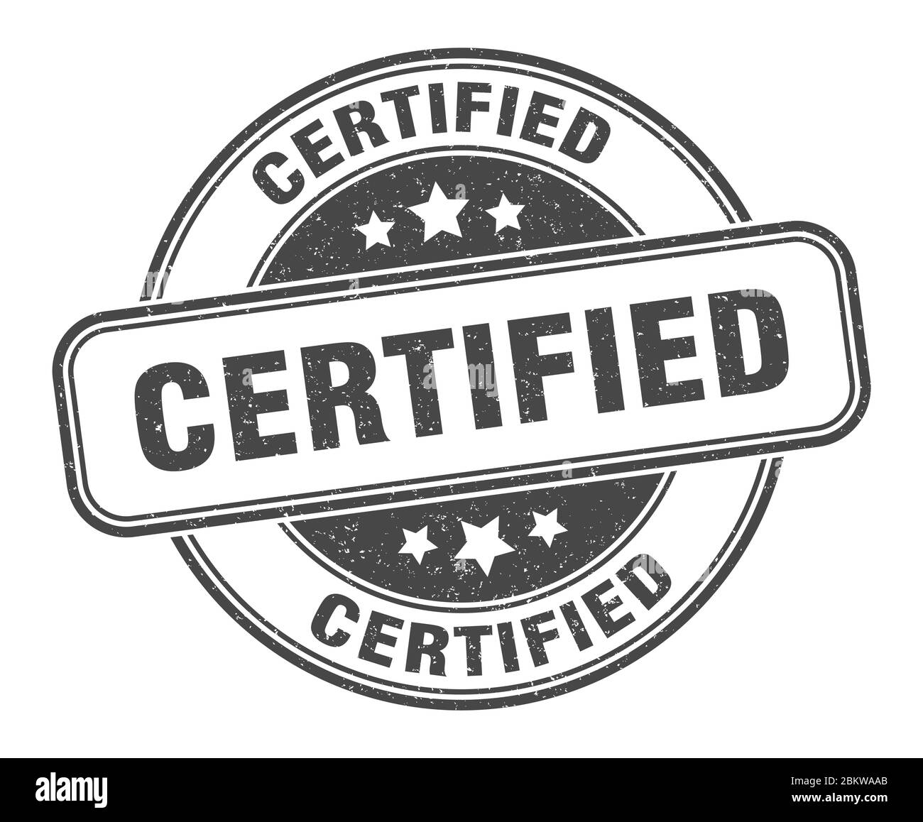 certified stamp. certified round grunge sign. label Stock Vector Image ...