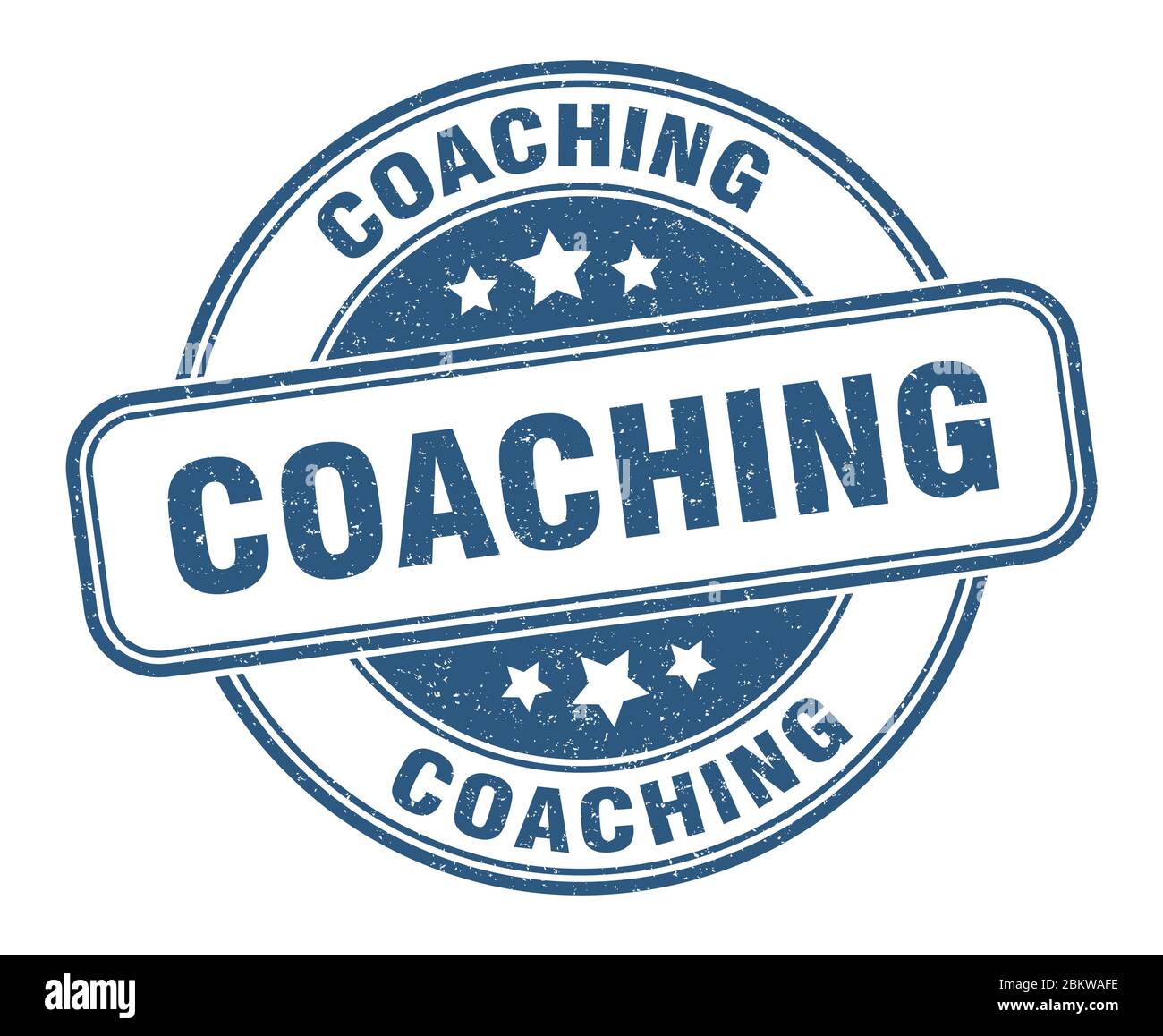 coaching stamp. coaching round grunge sign. label Stock Vector Image ...