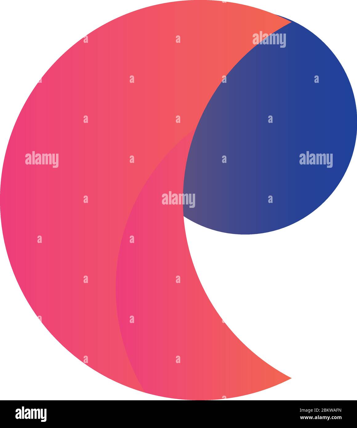 Abstract comma shape gradient style icon design, Logo brand and ...