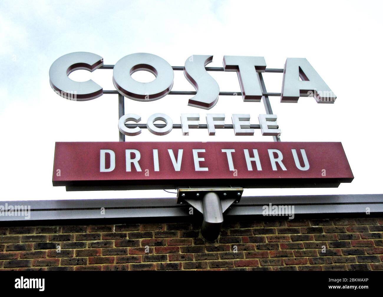 United Kingdom. 3rd May, 2020. Costa Coffee logo seen displayed on a ...