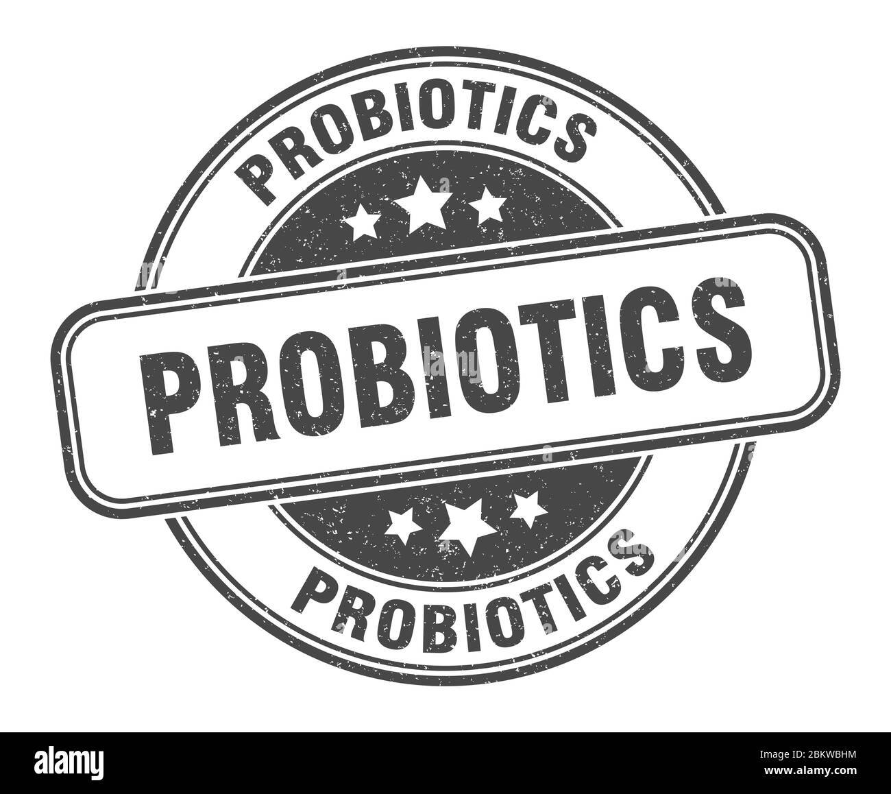 Probiotics stamp Black and White Stock Photos & Images - Alamy