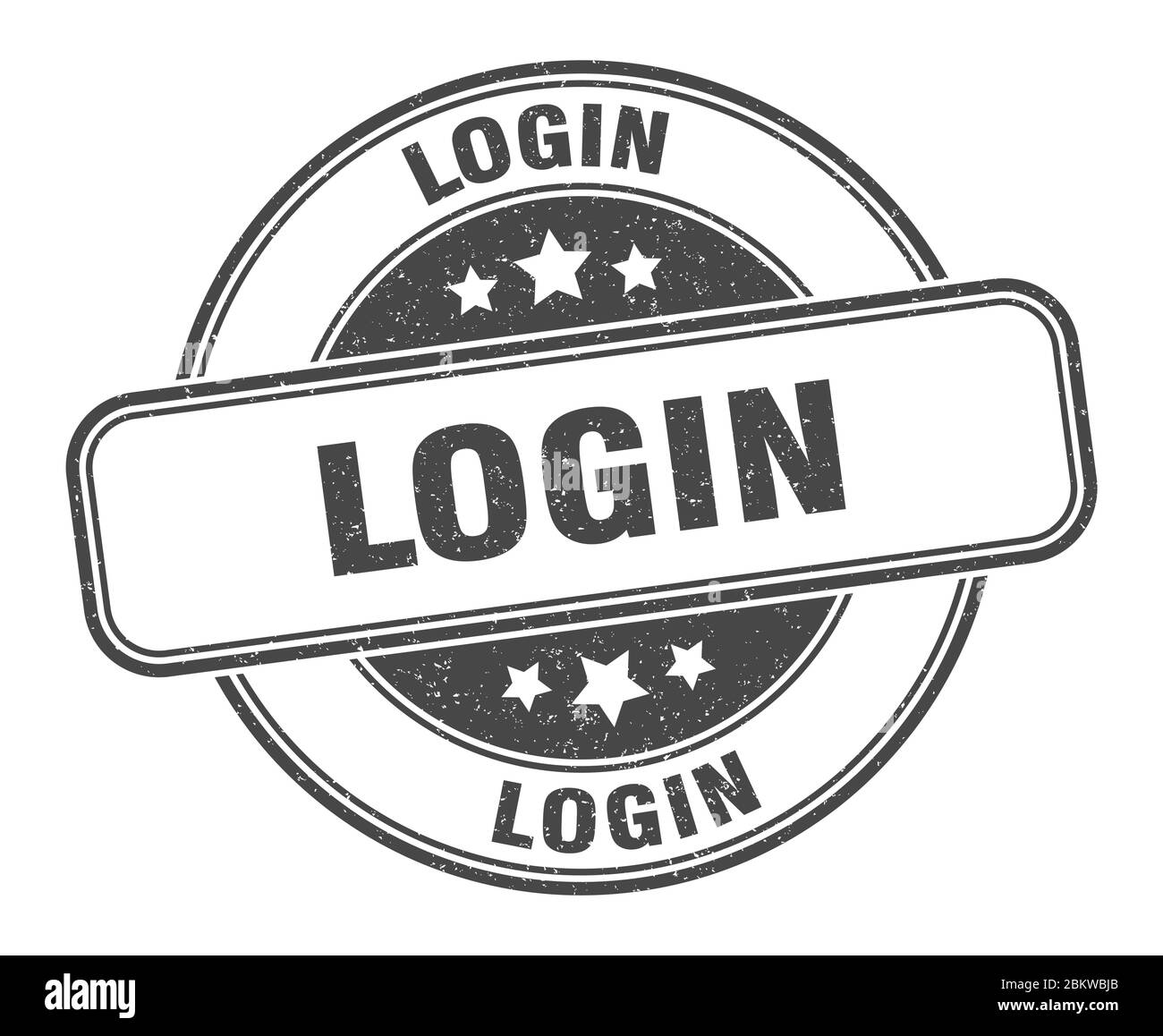 login stamp. login round grunge sign. label Stock Vector Image & Art ...