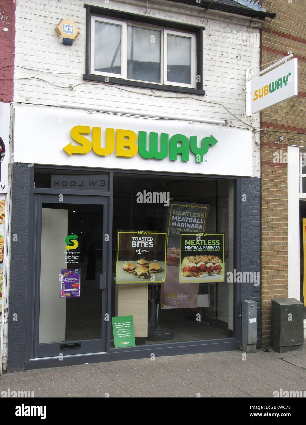 United Kingdom. 3rd May, 2020. Subway branches are currently closed in ...
