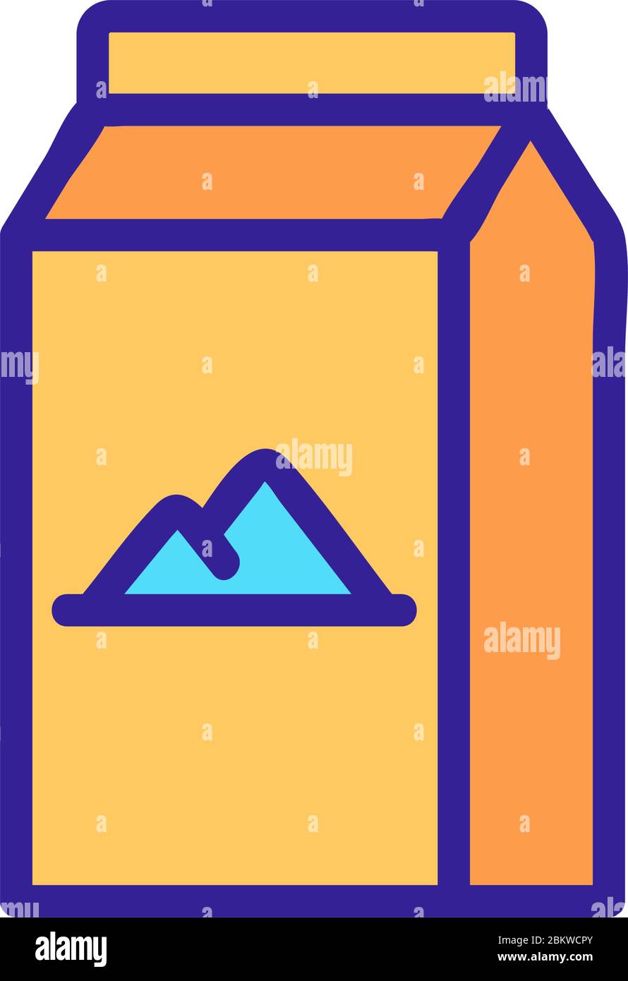 salt packaging icon vector outline illustration Stock Vector Image ...