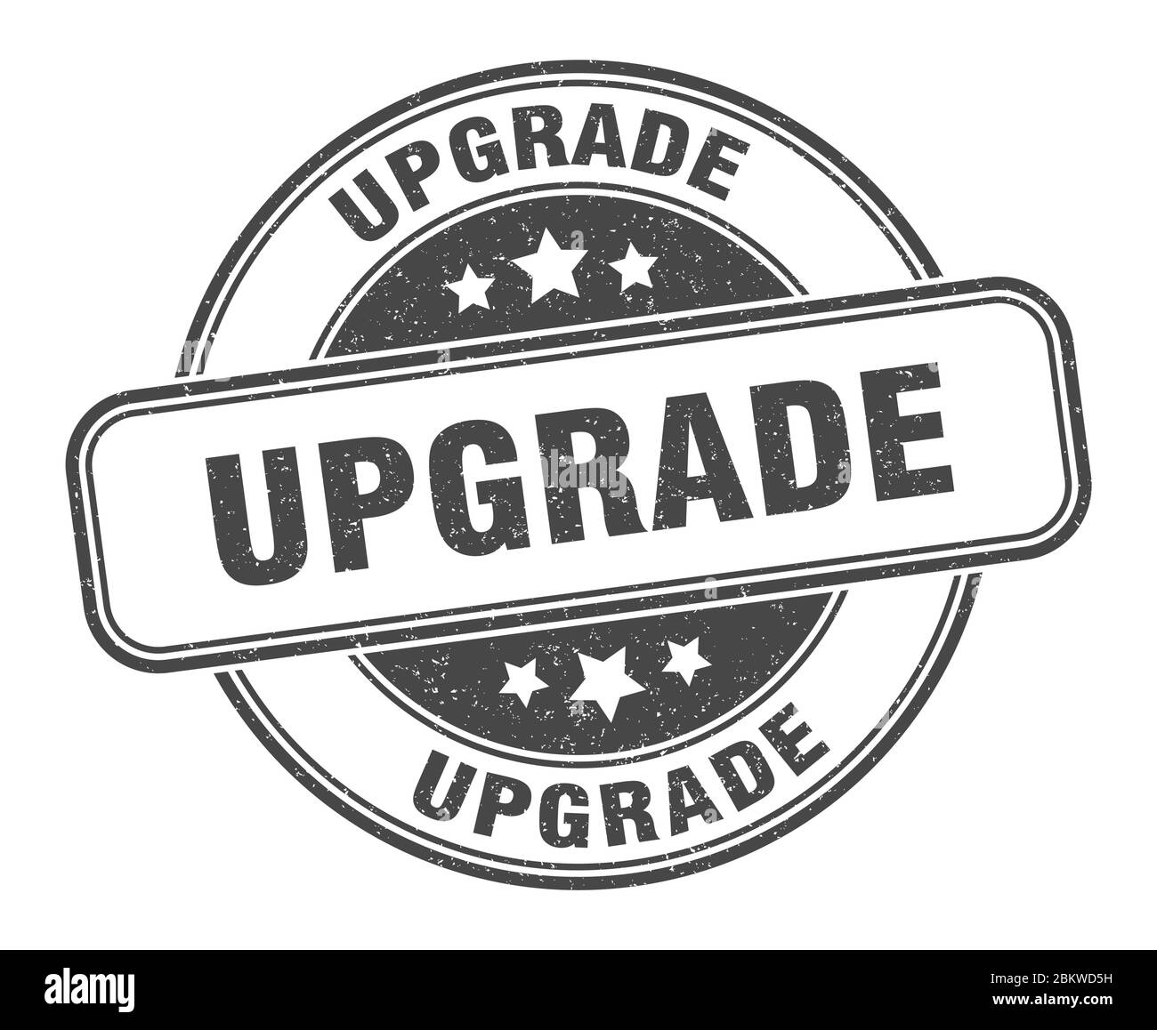 upgrade stamp. upgrade round grunge sign. label Stock Vector Image ...