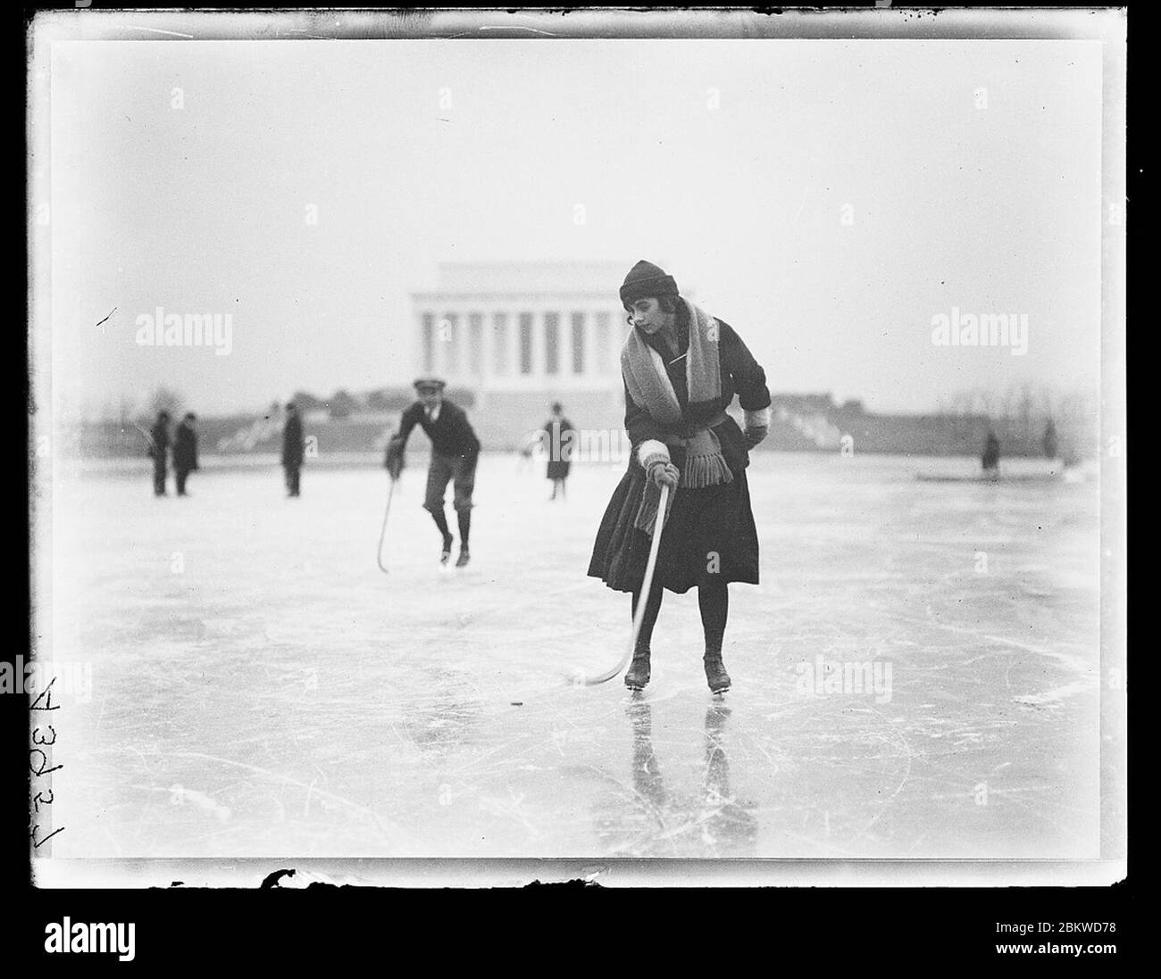 Ice skating at Lincoln Memorial, Washington, D.C Stock Photo - Alamy