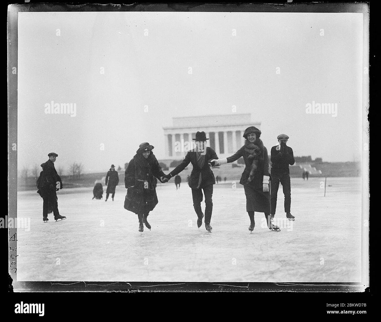 Ice skating at Lincoln Memorial, Washington, D.C Stock Photo - Alamy