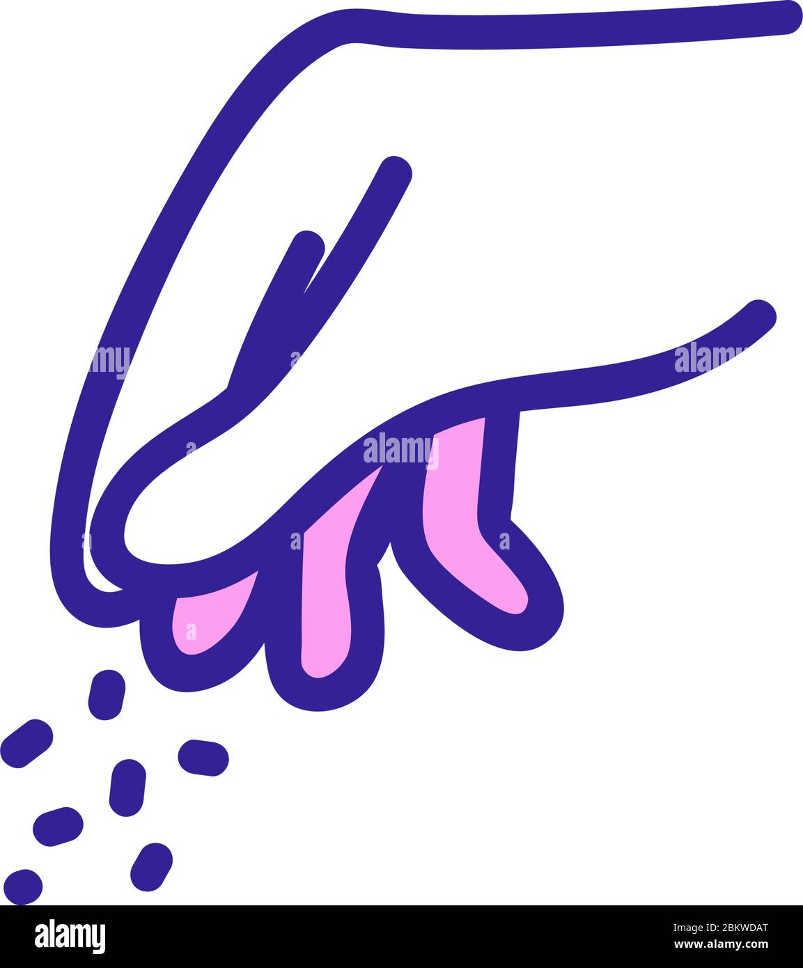 manually salt icon vector outline illustration Stock Vector Image & Art ...