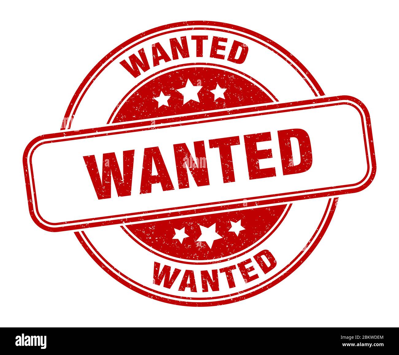 wanted stamp. wanted round grunge sign. label Stock Vector Image & Art ...
