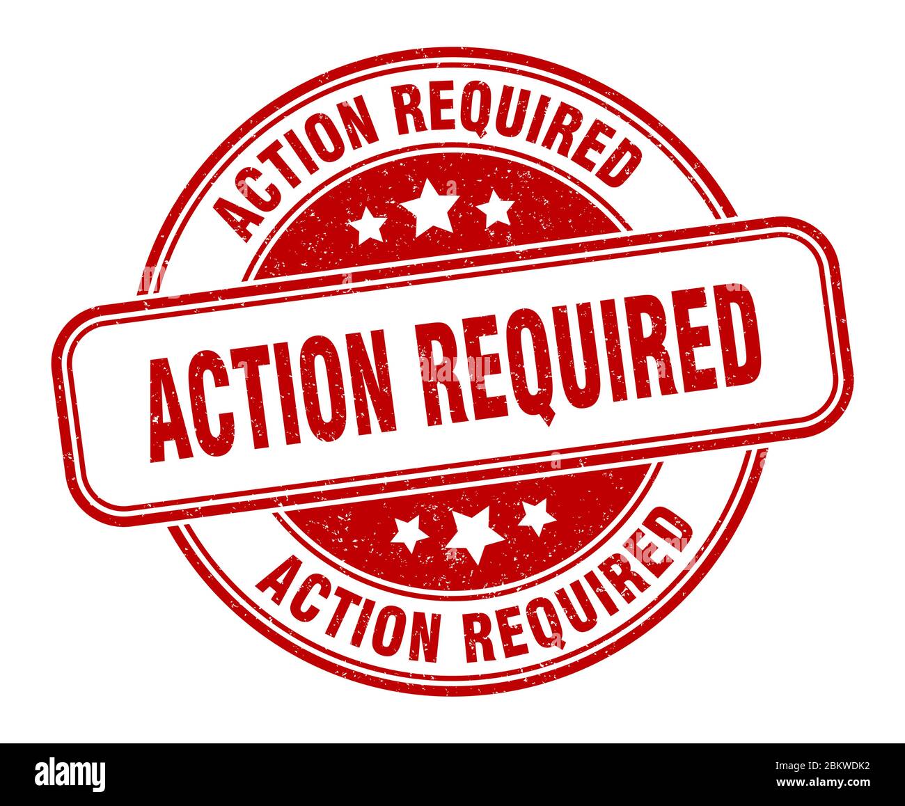 Action required stamp label hi-res stock photography and images - Alamy