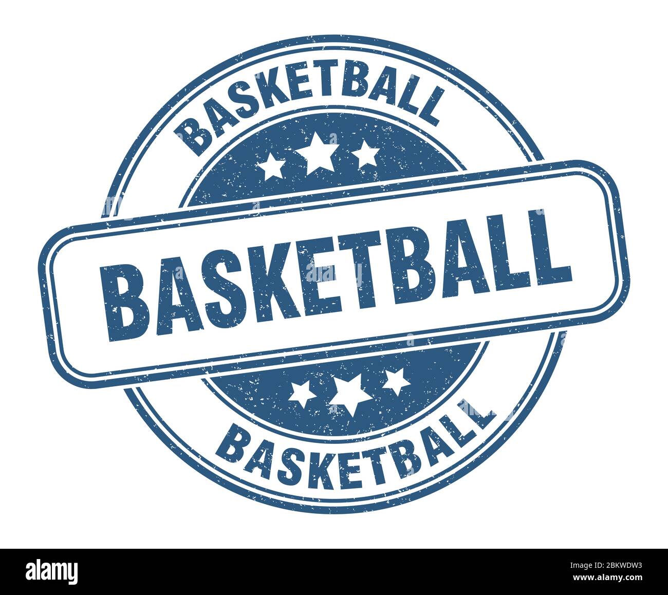 basketball stamp. basketball round grunge sign. label Stock Vector ...